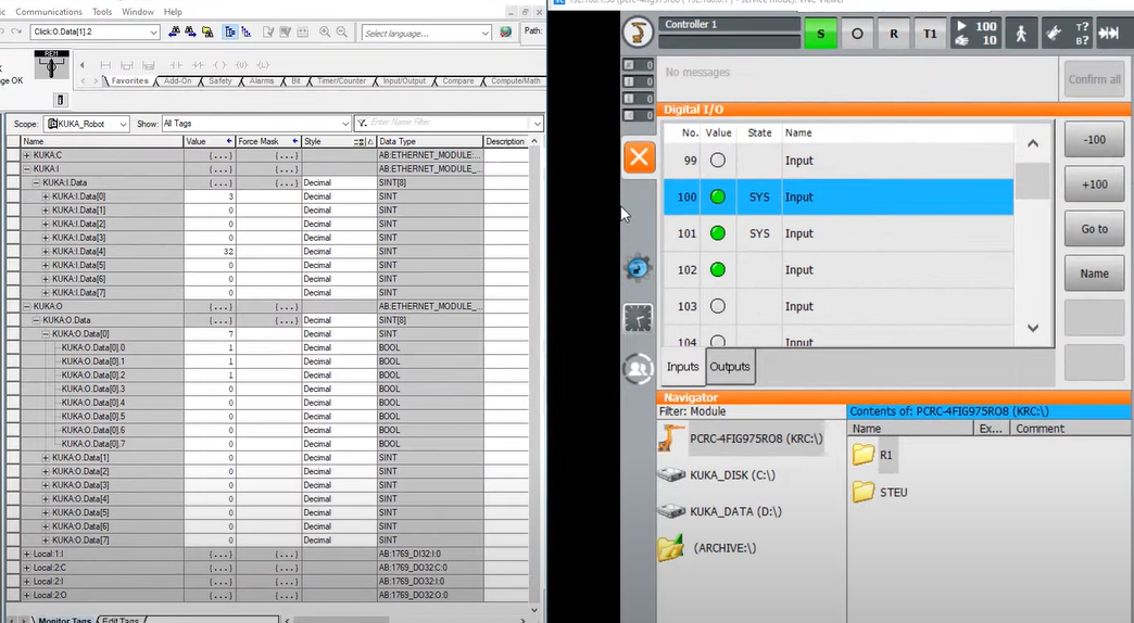Comunicar Robot KUKA con PLC CompactLogix Allen Bradley 2026